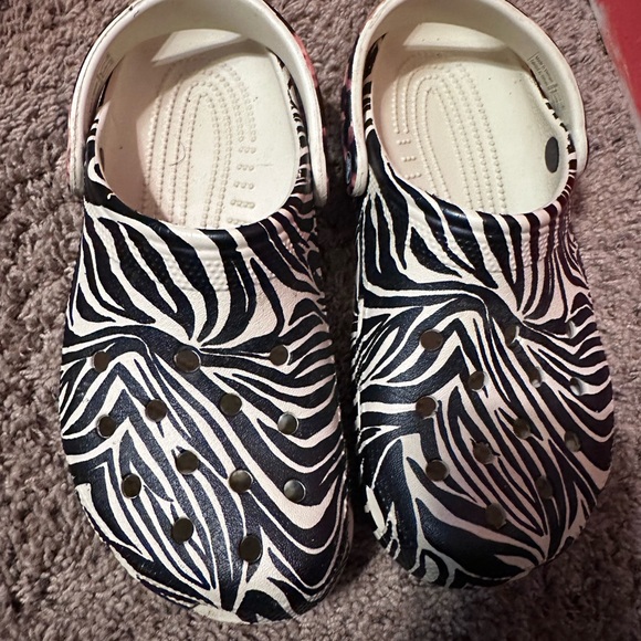 CROCS | Shoes | Zebra And Cheetah Print Crocs | Poshmark